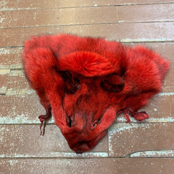 Dyed Blue Fox Faces – Bill Worb Furs Inc.